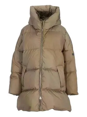 LEMPELIUS Hooded Down Coat - Brown