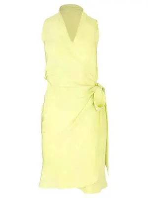 PETER COHEN Yard Wrap-tie Dress - Green