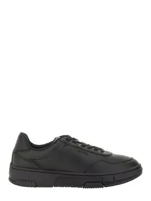 Hugo Debossed-logo Sneakers - Black