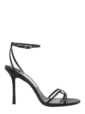 JIMMY CHOO 100mm Leo Sandals - Black