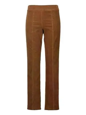 Avenue Montaigne Jet Set Flared Trousers - Brown