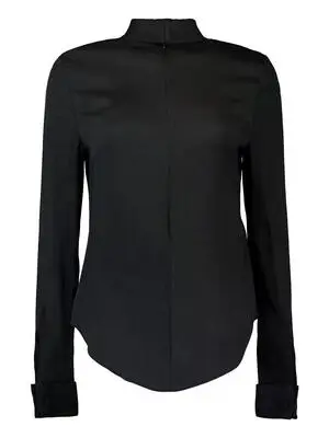 Giambattista Valli Long-sleeve Mock-neck Top - Black