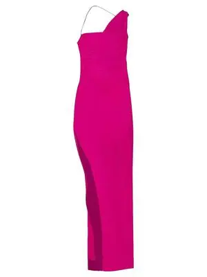 THE SEI Bardot Asymmetric Draped Maxi Dress - Pink