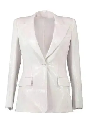 Michael Kors Georgina Sequin-embellished Blazer - Neutrals