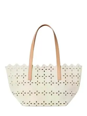 LOEFFLER RANDALL Easton Scalloped Tote - White