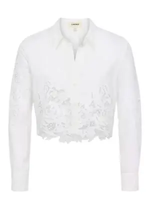 L'Agence Seychelle Broderie Anglaise Shirt - White