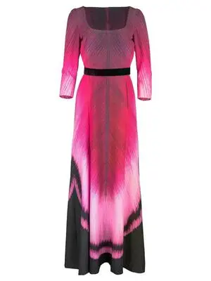 MARY KATRANTZOU Allegra Square-neck Maxi Dress - Pink
