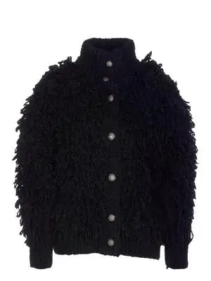 Moncler Knitted Button Cardigan - Black