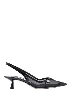 JIMMY CHOO 45mm Slingback Mesh Pumps - Black