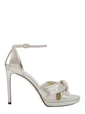 JIMMY CHOO 100mm Rosie Sandals - Silver