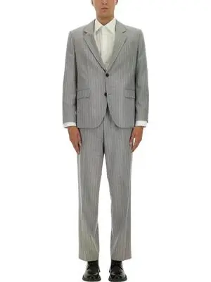 Hugo Striped-pattern Suit - Grey