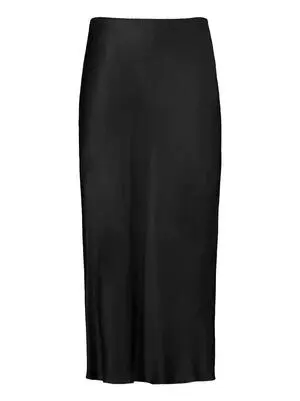 Sablyn Miranda Bias-cut Midi Skirt - Black