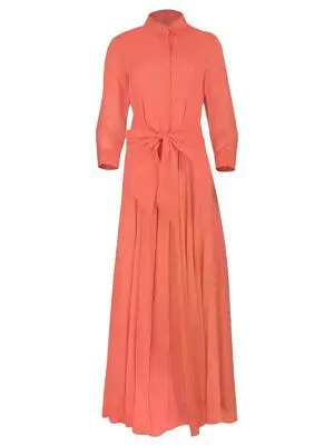 SARA ROKA Maria Luce Shirt Dress - Orange