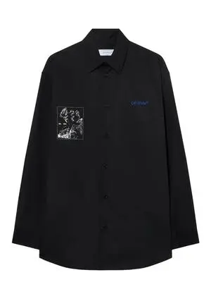 Off-White Faded Painting Shirt - Black