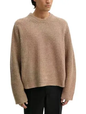 WON HUNDRED Ribbed Crew-neck Sweater - Neutrals