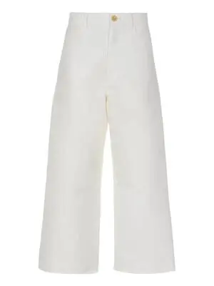 Mantū High-waisted Trousers - White