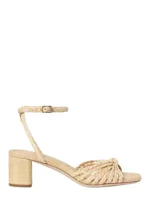 LOEFFLER RANDALL 60mm Riya Braided-knot Sandals - Neutrals