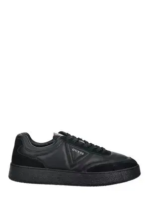 Guess Panelled Lace-up Sneakers - Black