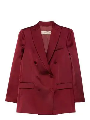 BLANCA VITA Double-breasted Blazer - Red