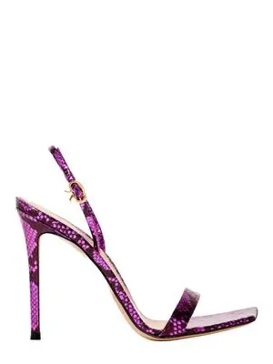 GIANVITO ROSSI 105mm Ribbon Sandals - Purple