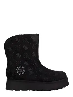Guess Dolsay Suede Ankle Boots - Black