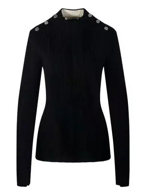 Sportmax Renania Ribbed Knit Sweater - Black