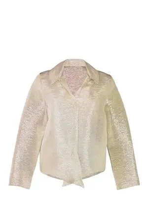 PETER COHEN Gabol Metallic-effect Shirt - Silver