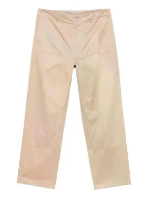 MAISON MARGIELA Single-stitch-logo Trousers - Neutrals