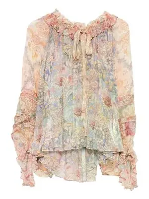 Zimmermann Rebellion Blouse - Pink