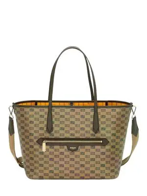Moreau Medium Monaco Geometric-pattern Shoulder Bag - Brown