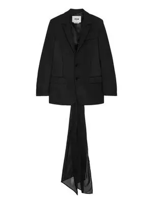 MSGM Long-sleeve Blazer - Black