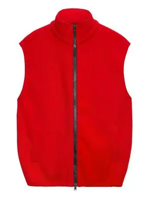 MSGM Zip-fastening Gilet - Red