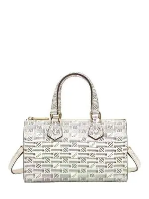 Moreau Liberte Pm Geometric-pattern Boston Bag - Neutrals