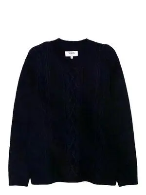 WAX LONDON Cable Knit Jumper - Blue