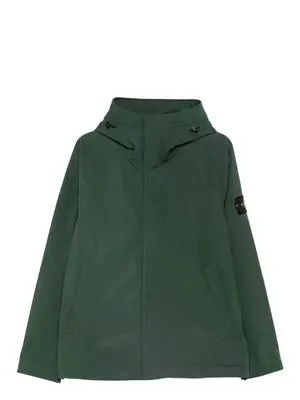 Stone Island Hooded Pocket Jacket - Green