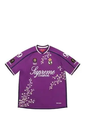 Supreme Floral Soccer T-shirt - Purple
