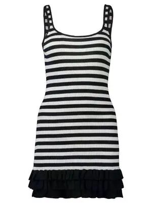 BRANDON MAXWELL The Sutter Striped Mini Dress