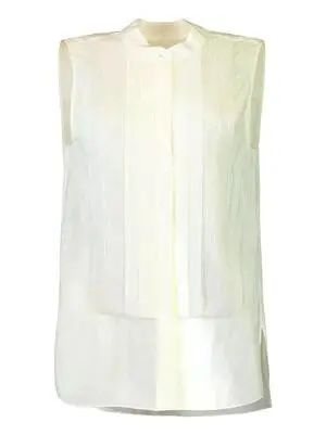 TWP Adele Pleated Sequin-embellished Top - White