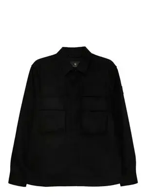Belstaff Logo-patched Jacket - Black