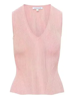 Veronica Beard Sid Knitted Top - Pink