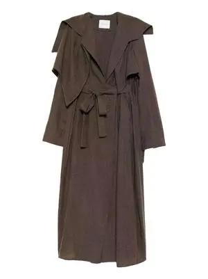 YEHUAFAN Wool Coat - Brown