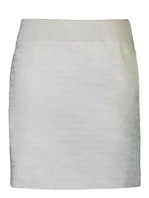 Peserico Sequin Striped Mini Skirt - White