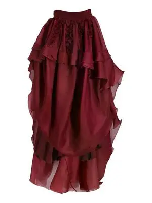 Antonio Berardi Ruffle High-low Skirt - Red