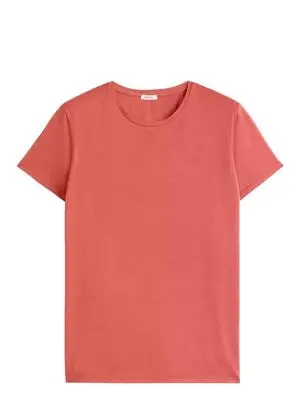 Aspesi Crew-neck Cotton T-shirt - Orange