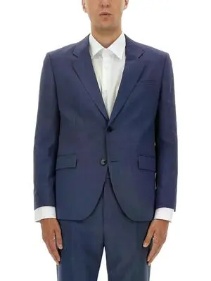 Hugo Single-breasted Blazer - Blue