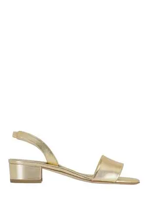 Manolo Blahnik 30mm Patopia Sandals - Gold