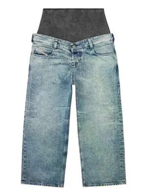 DIESEL® D-eni Five-pocket Wide-leg Jeans - Blue
