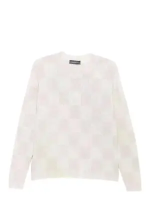 Lorena Antoniazzi Sequin-embellished Check Sweater - Pink