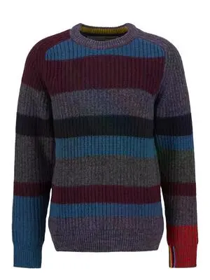 Paul Smith Striped Crew-neck Sweater - Purple