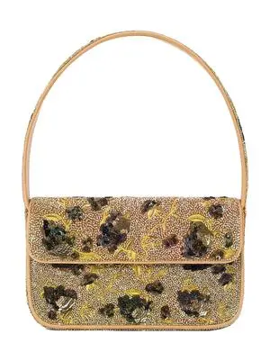 Staud Tommy Beaded Shoulder Bag - Neutrals